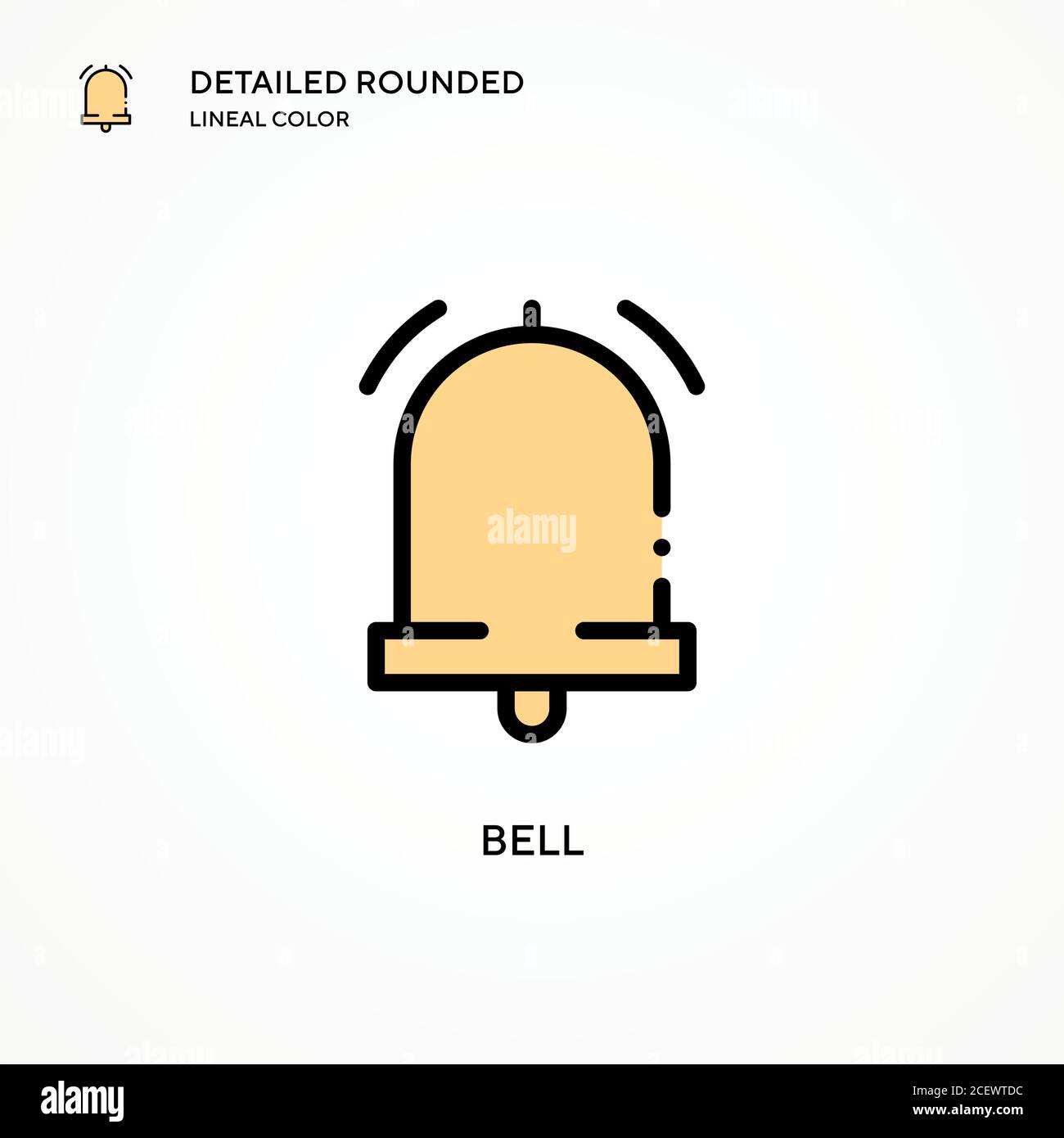 Bell vector icon. Modern vector illustration concepts. Easy to edit and ...