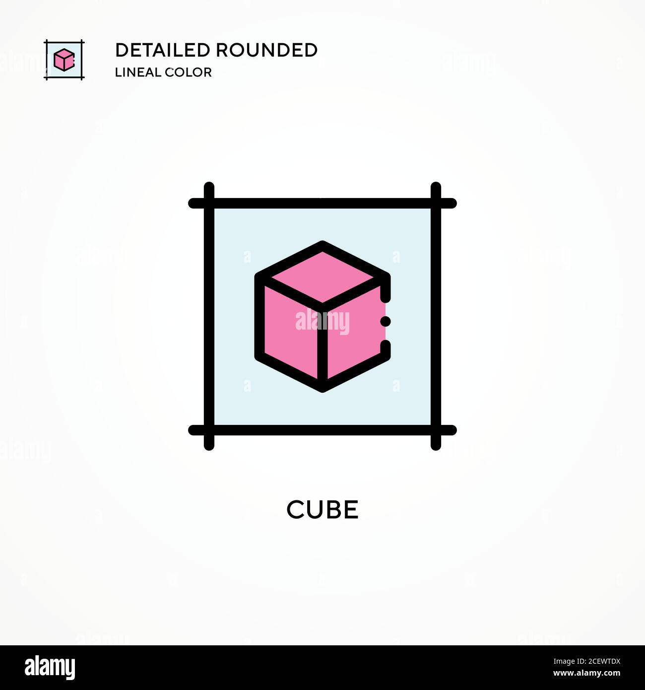 Cube vector icon. Modern vector illustration concepts. Easy to edit and ...