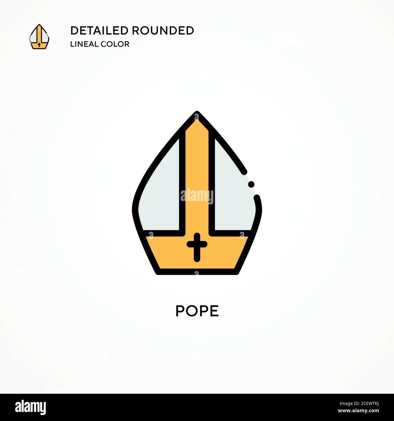 Catholic pope medieval Stock Vector Images - Alamy