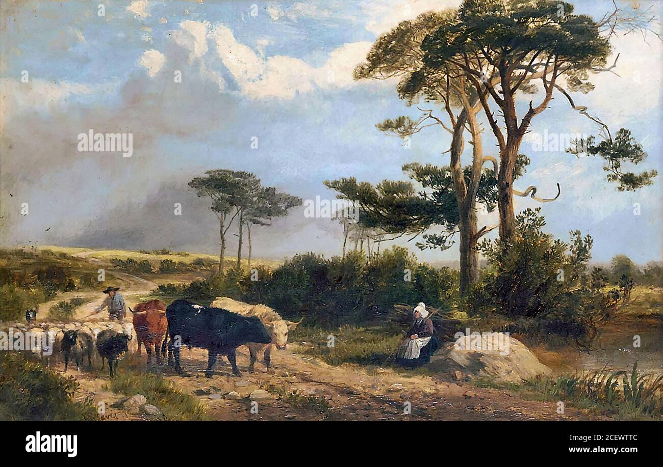 Beavis Richard - over the Heath Picardy - British School - 19th Century ...