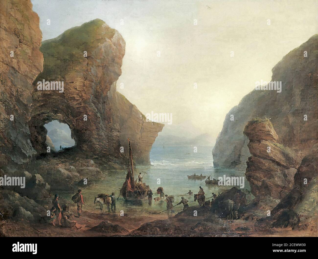 Beechey Richard Brydges - Unloading the Catch - British School - 19th ...