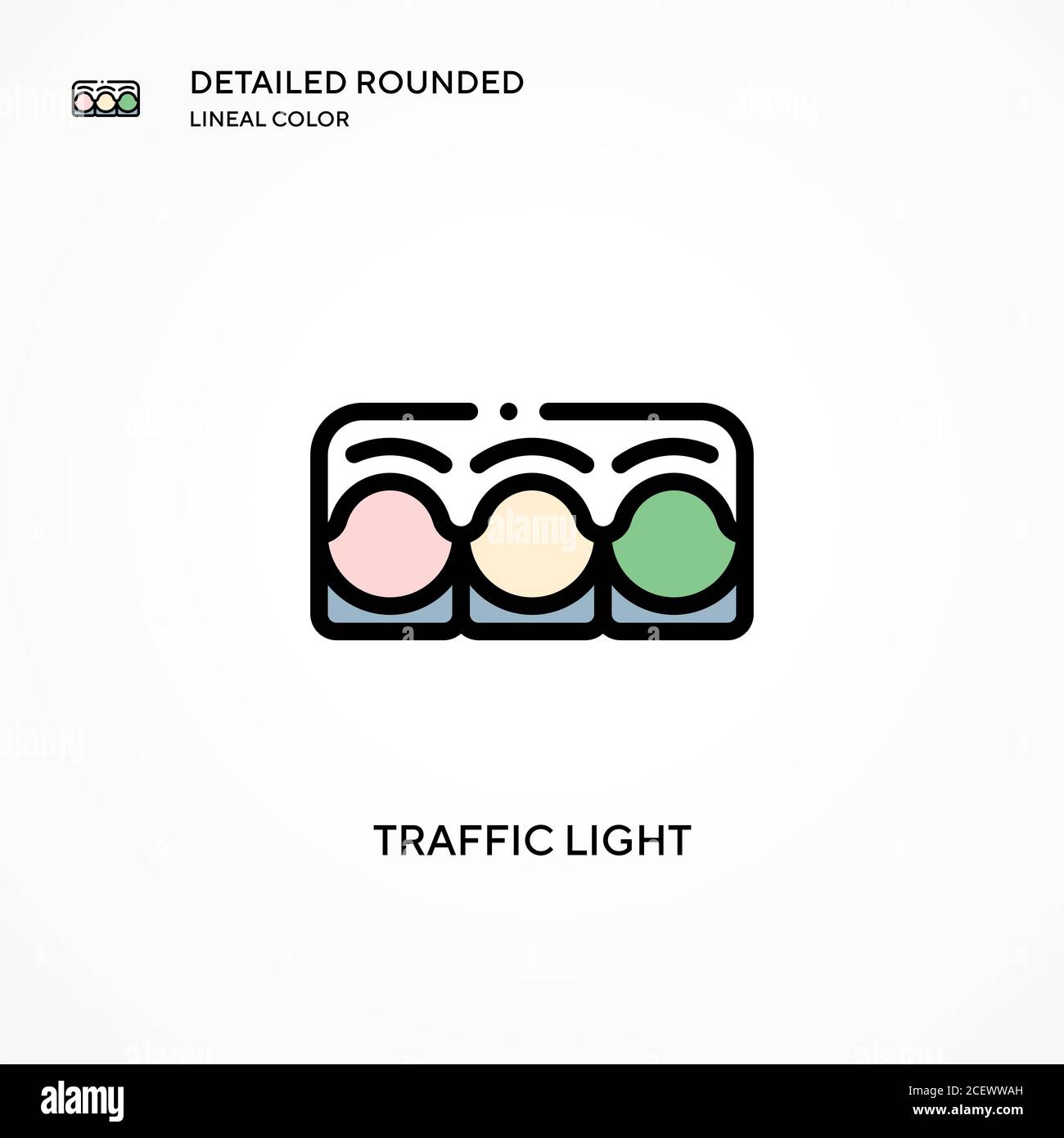 Traffic light vector icon. Modern vector illustration concepts. Easy to ...