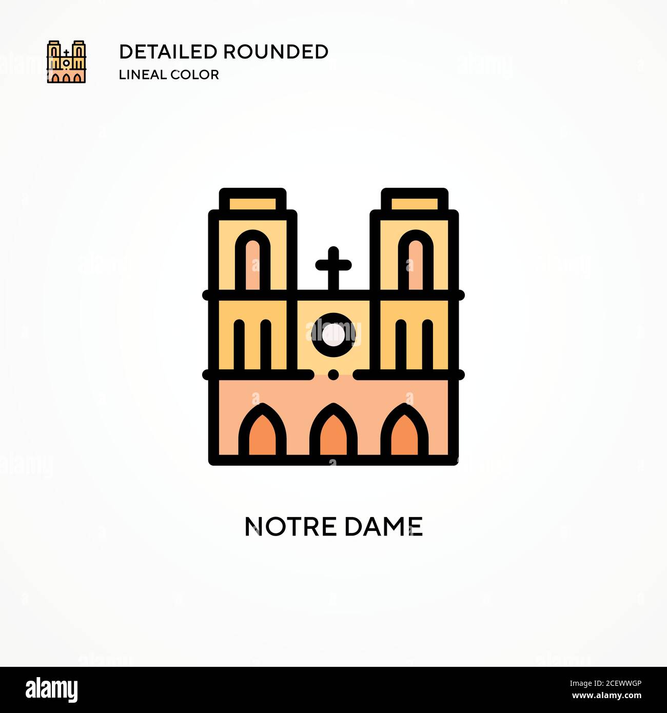 Notre dame cathedral exterior Cut Out Stock Images & Pictures - Alamy