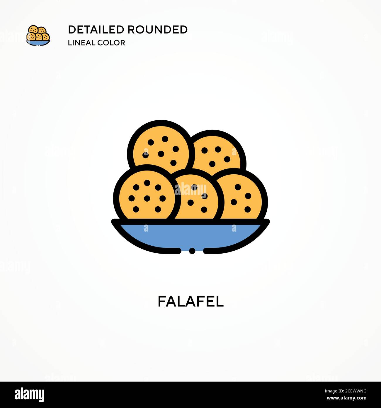Falafel vector icon. Modern vector illustration concepts. Easy to edit ...