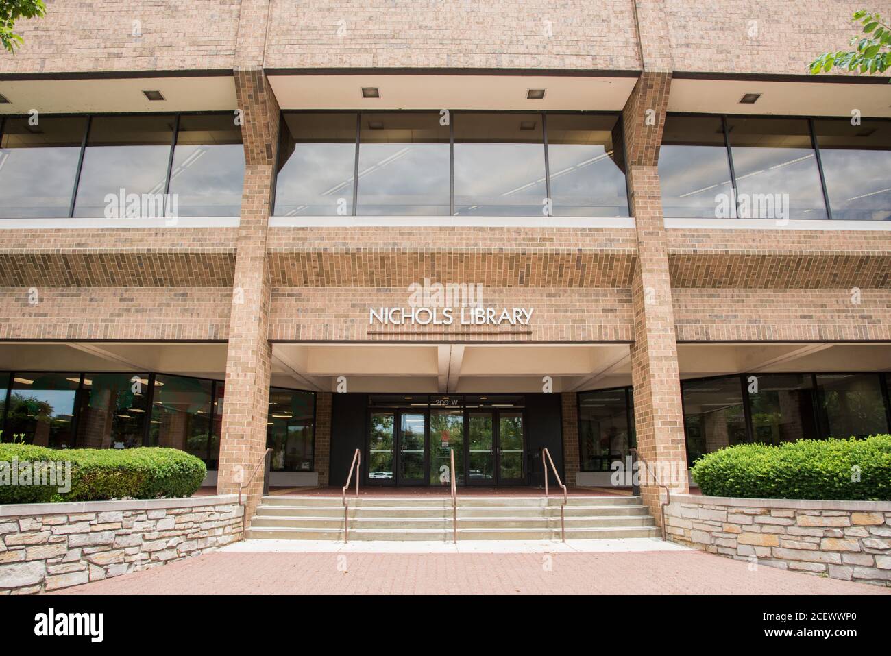 Naperville, Illinois, United States-April 24,2014: Nichols Library ...