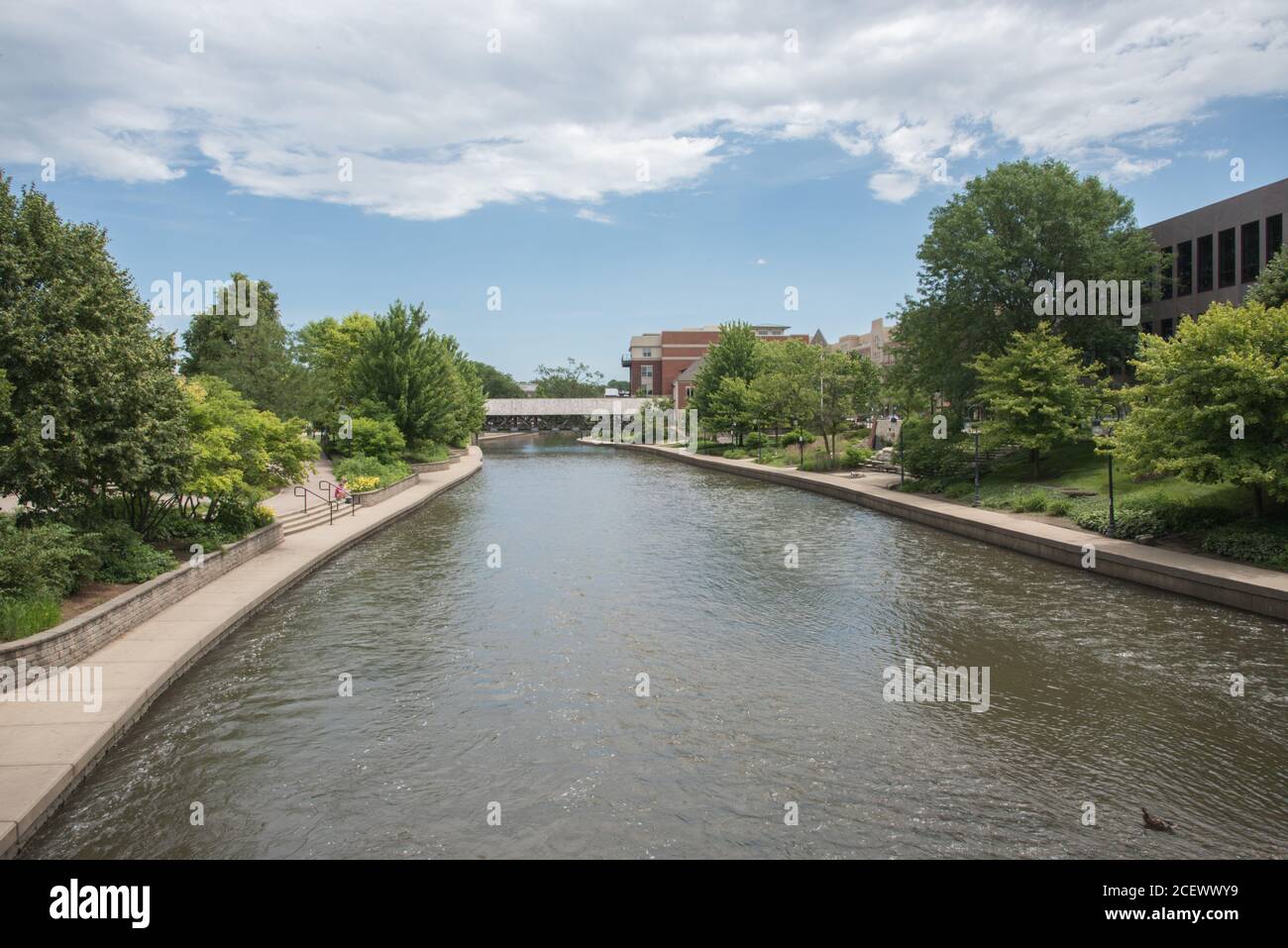 Naperville, Illinois, United States-April 24, 2014: DuPage River ...