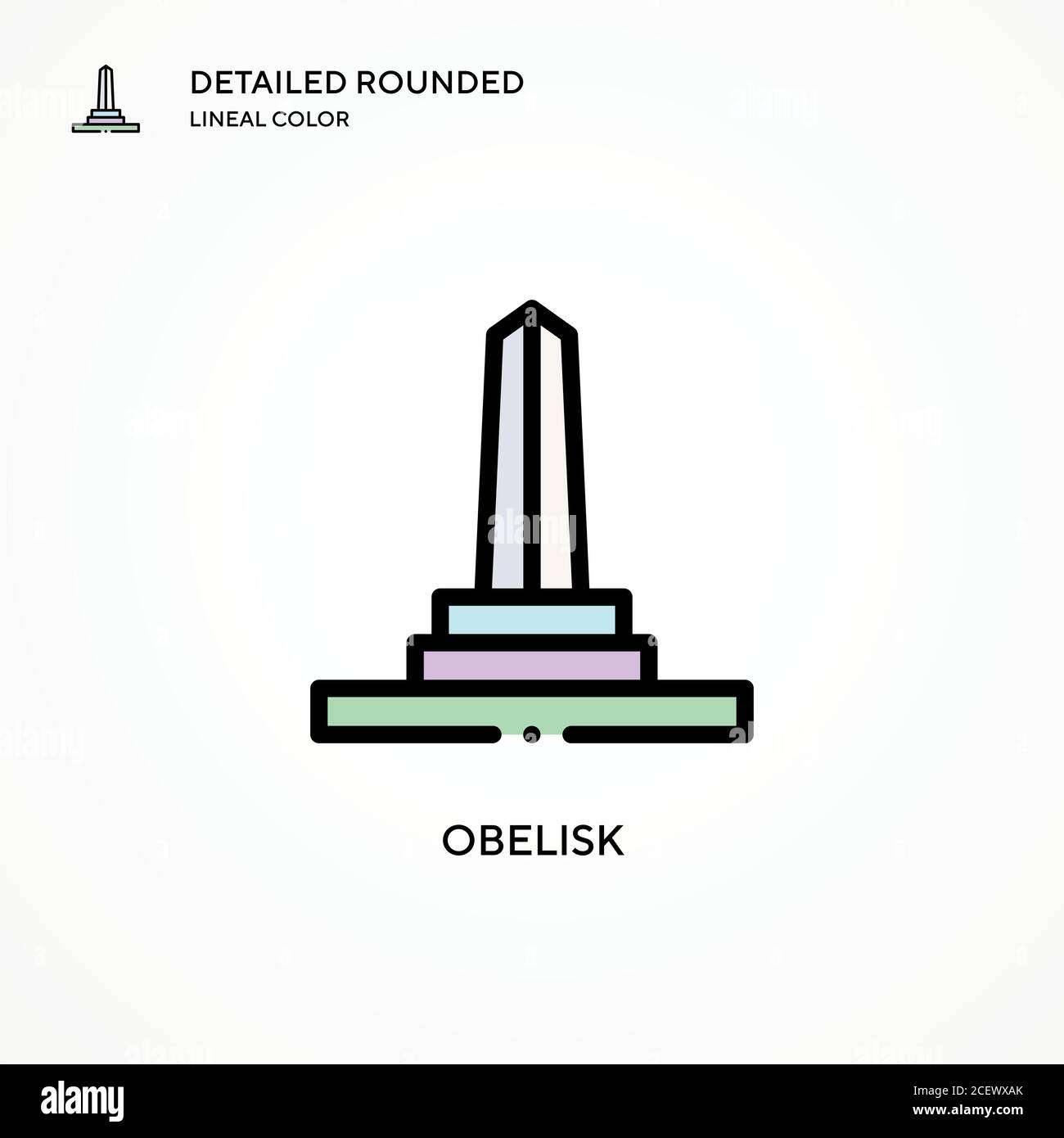 Obelisk vector icon. Modern vector illustration concepts. Easy to edit ...