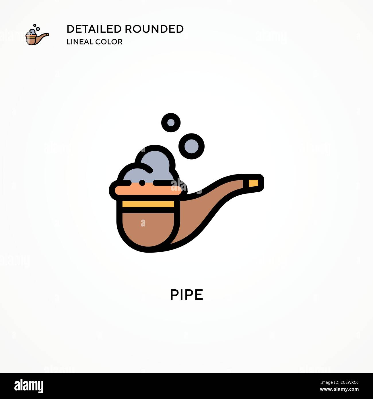 Pipe vector icon. Modern vector illustration concepts. Easy to edit and ...