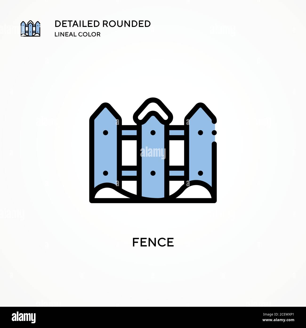 Fence vector icon. Modern vector illustration concepts. Easy to edit ...