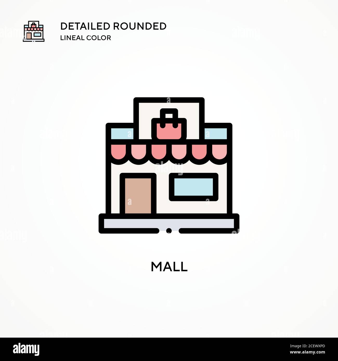 Mall vector icon. Modern vector illustration concepts. Easy to edit and ...