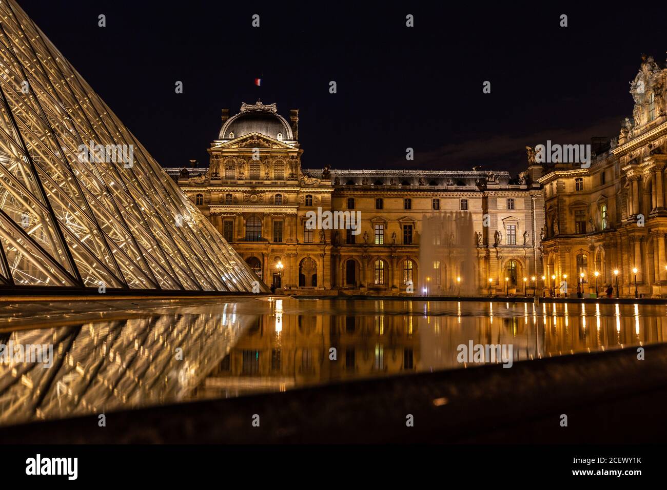 Night view of Musee du Louvre in Paris, France Stock Photo - Alamy