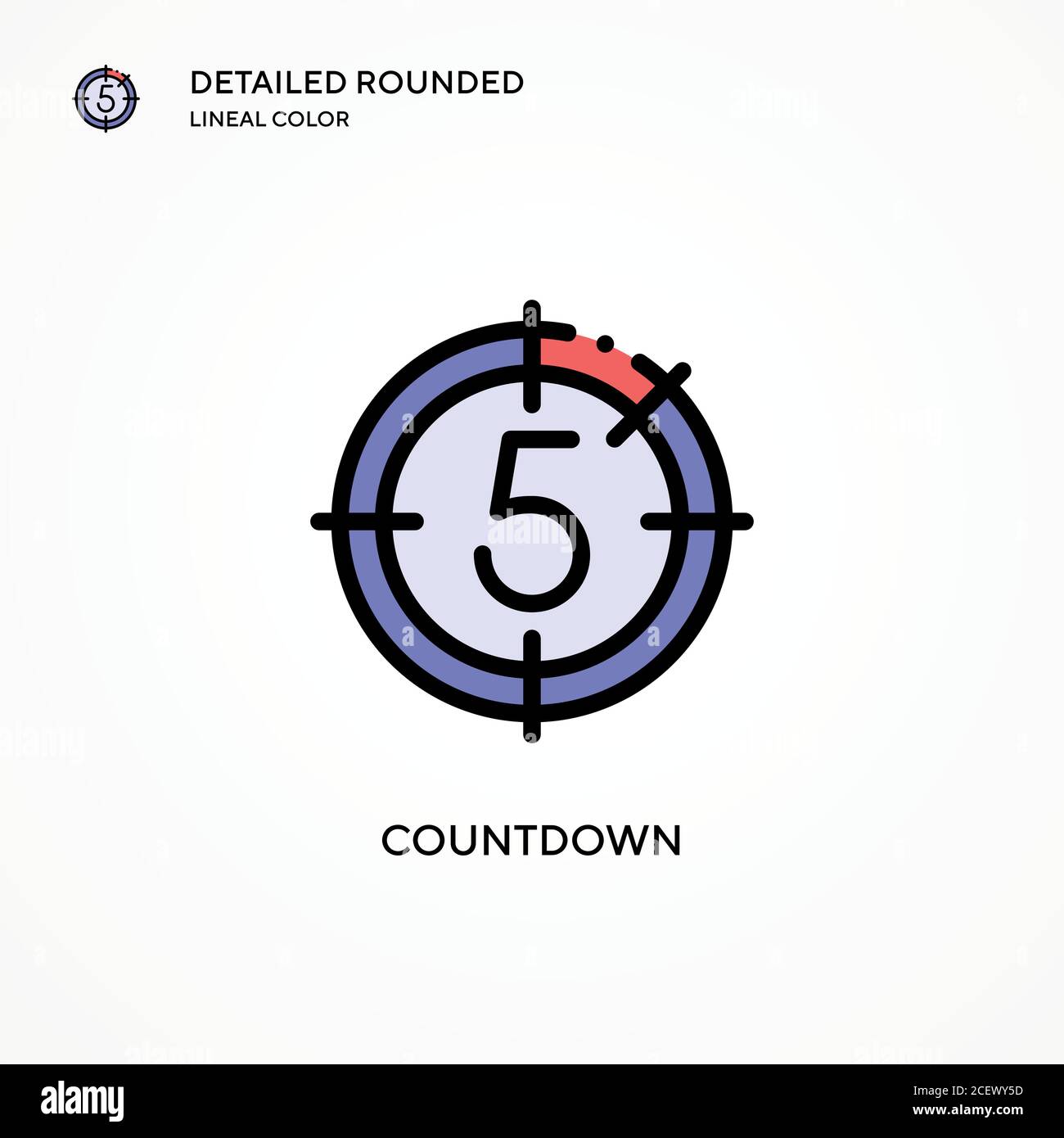 Countdown vector icon. Modern vector illustration concepts. Easy to ...
