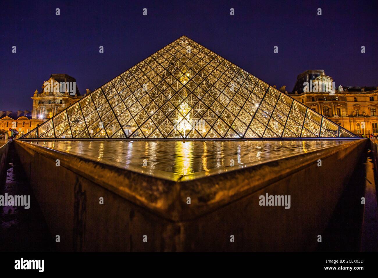 Night view of Musee du Louvre in Paris, France Stock Photo - Alamy