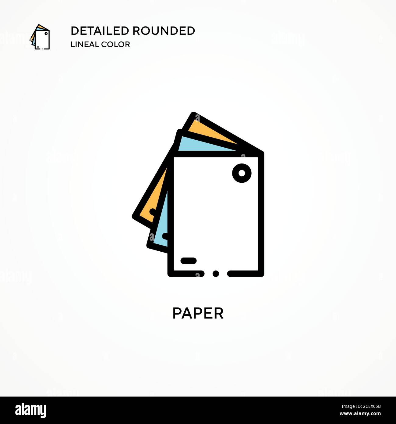 Paper vector icon. Modern vector illustration concepts. Easy to edit ...