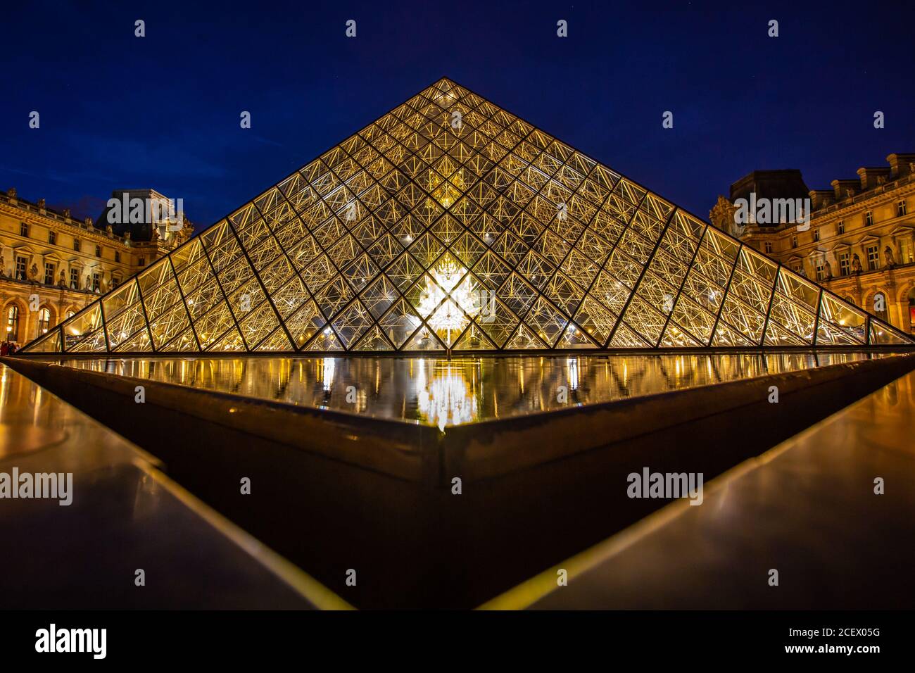 Night view of Musee du Louvre in Paris, France Stock Photo - Alamy