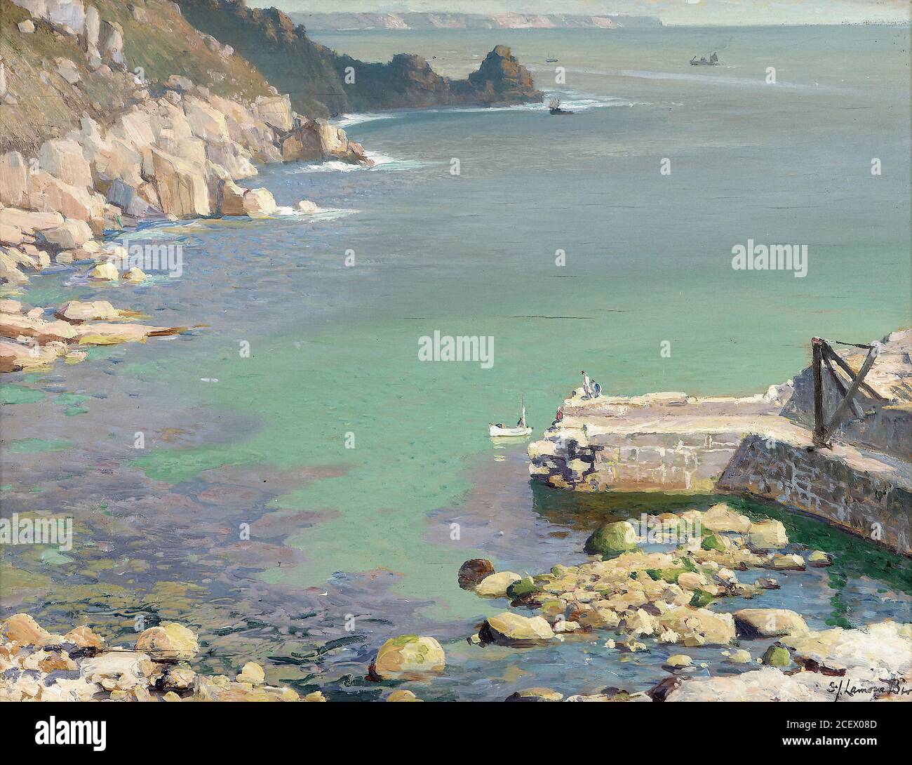 Birch Samuel John Lamorna - Lamorna the Sleeping Sea - British School ...