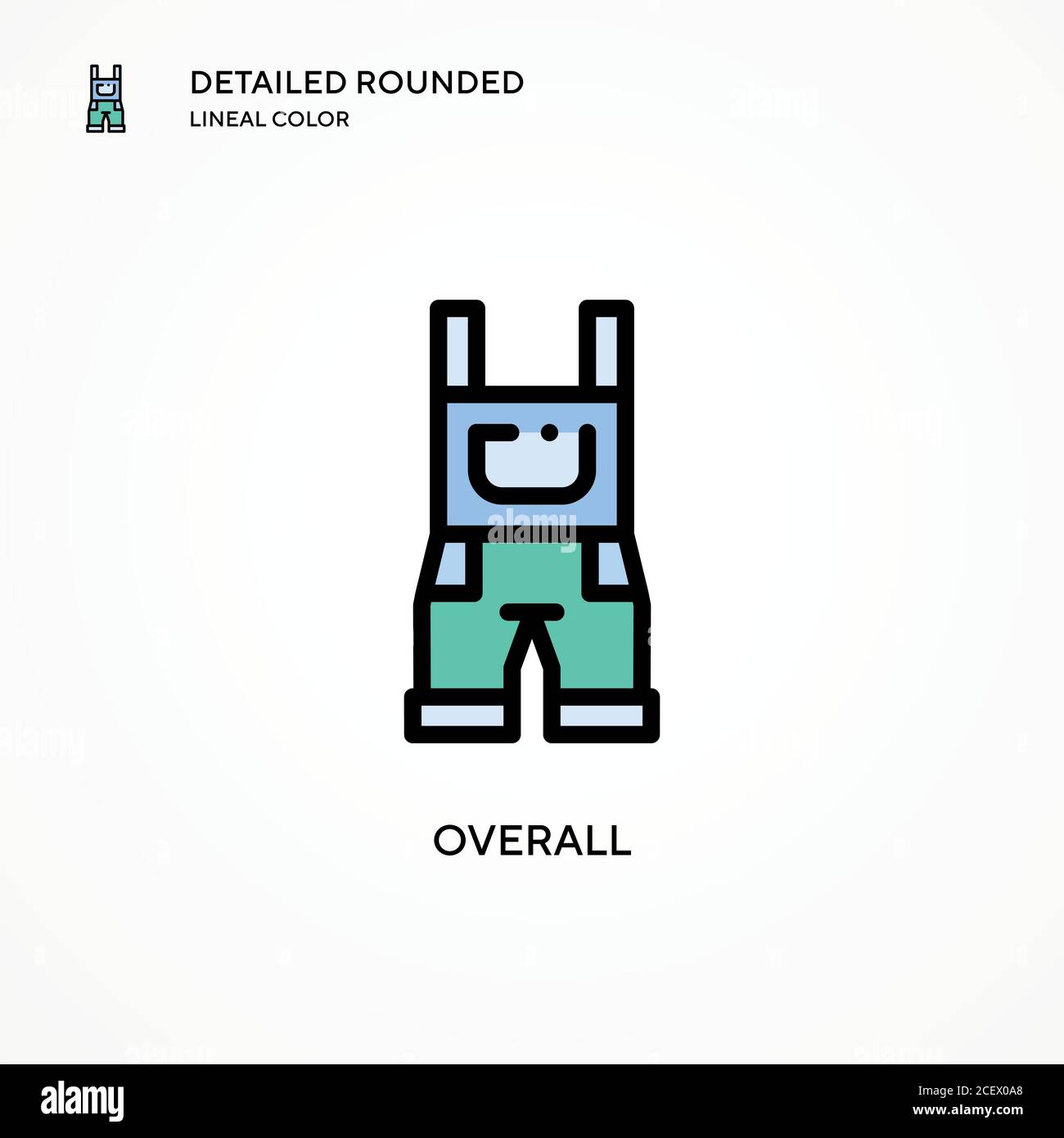 Overall vector icon. Modern vector illustration concepts. Easy to edit ...