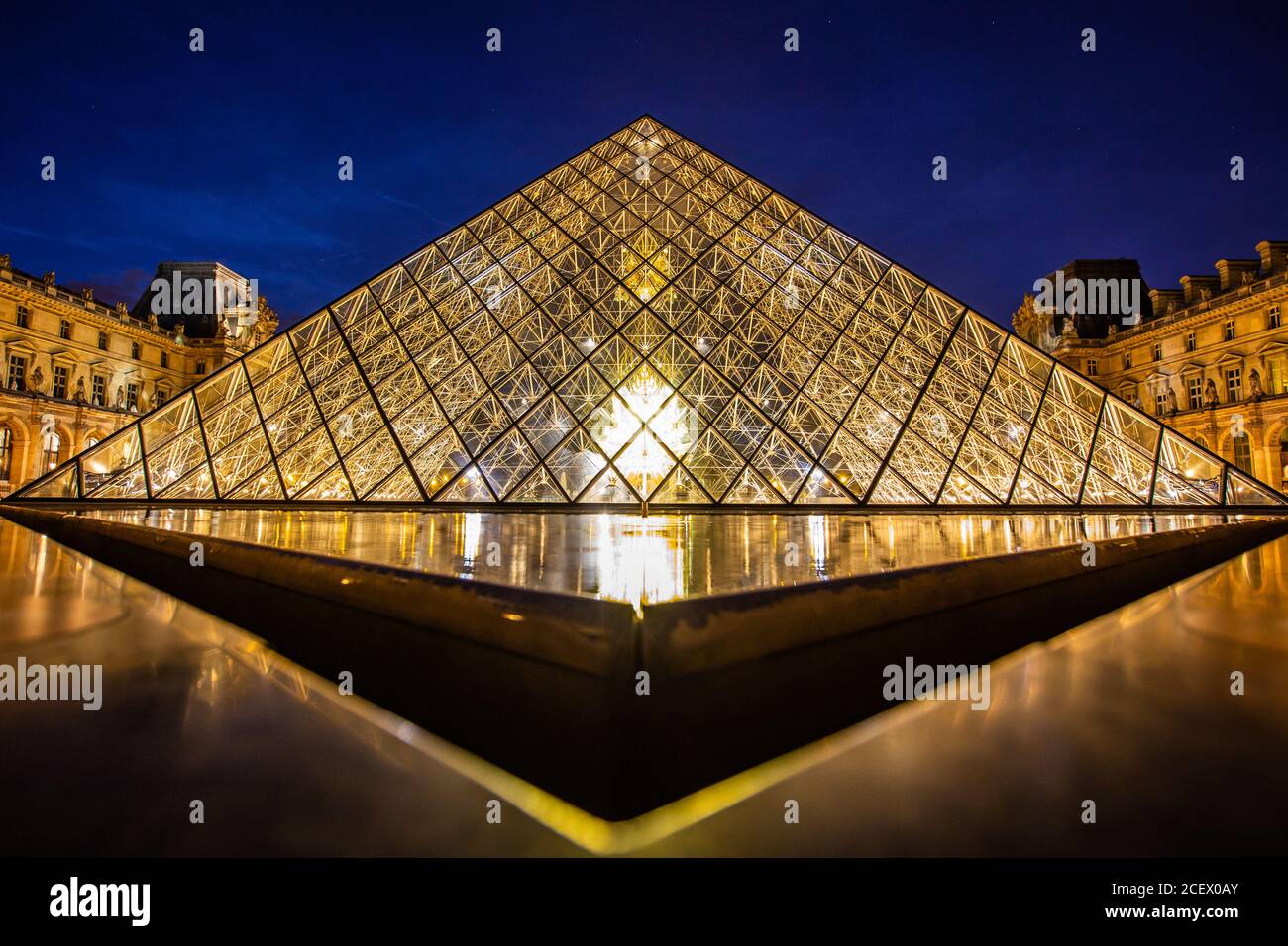 Night view of Musee du Louvre in Paris, France Stock Photo - Alamy