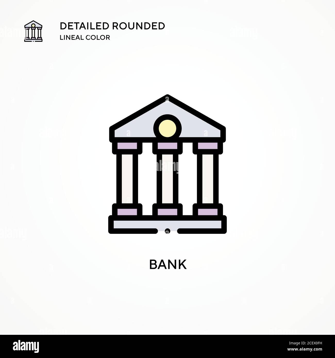 Bank vector icon. Modern vector illustration concepts. Easy to edit and ...