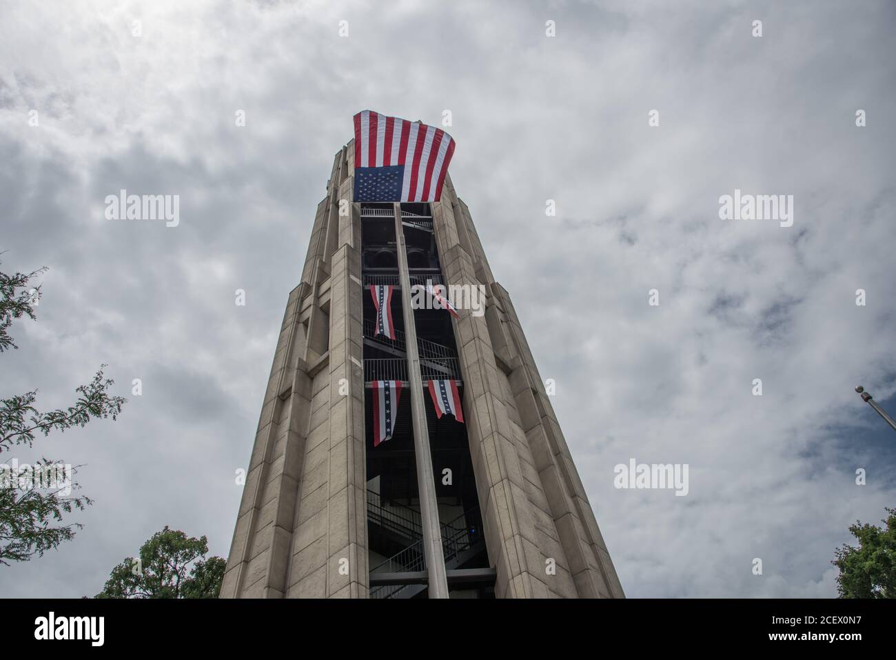 Naperville, Illinois, United States-April 24, 2014: Millennium Carillon ...