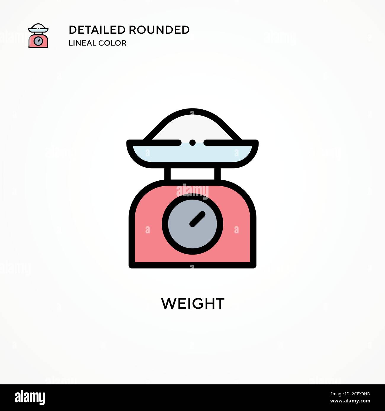 Weight vector icon. Modern vector illustration concepts. Easy to edit ...