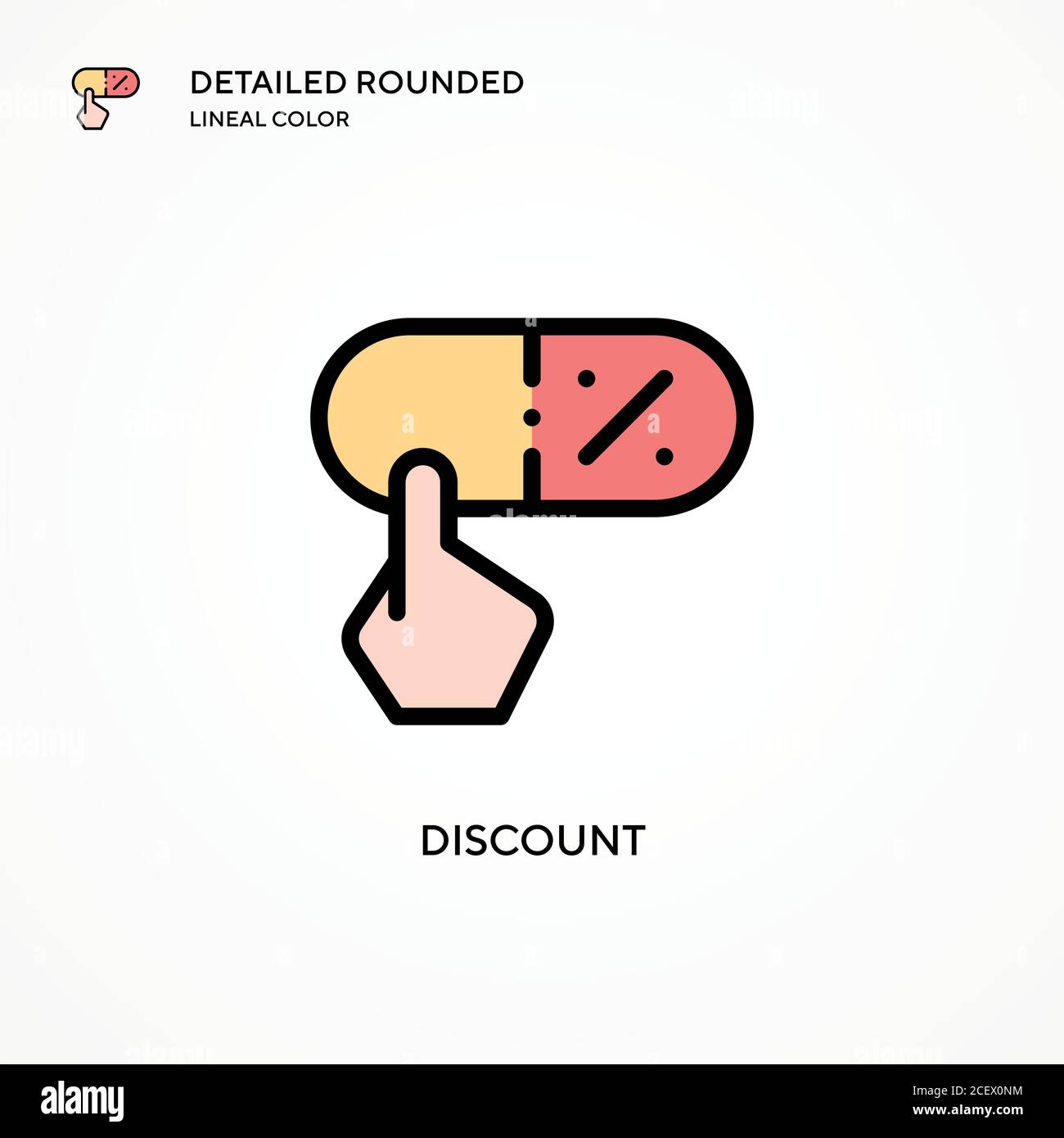 Discount vector icon. Modern vector illustration concepts. Easy to edit ...