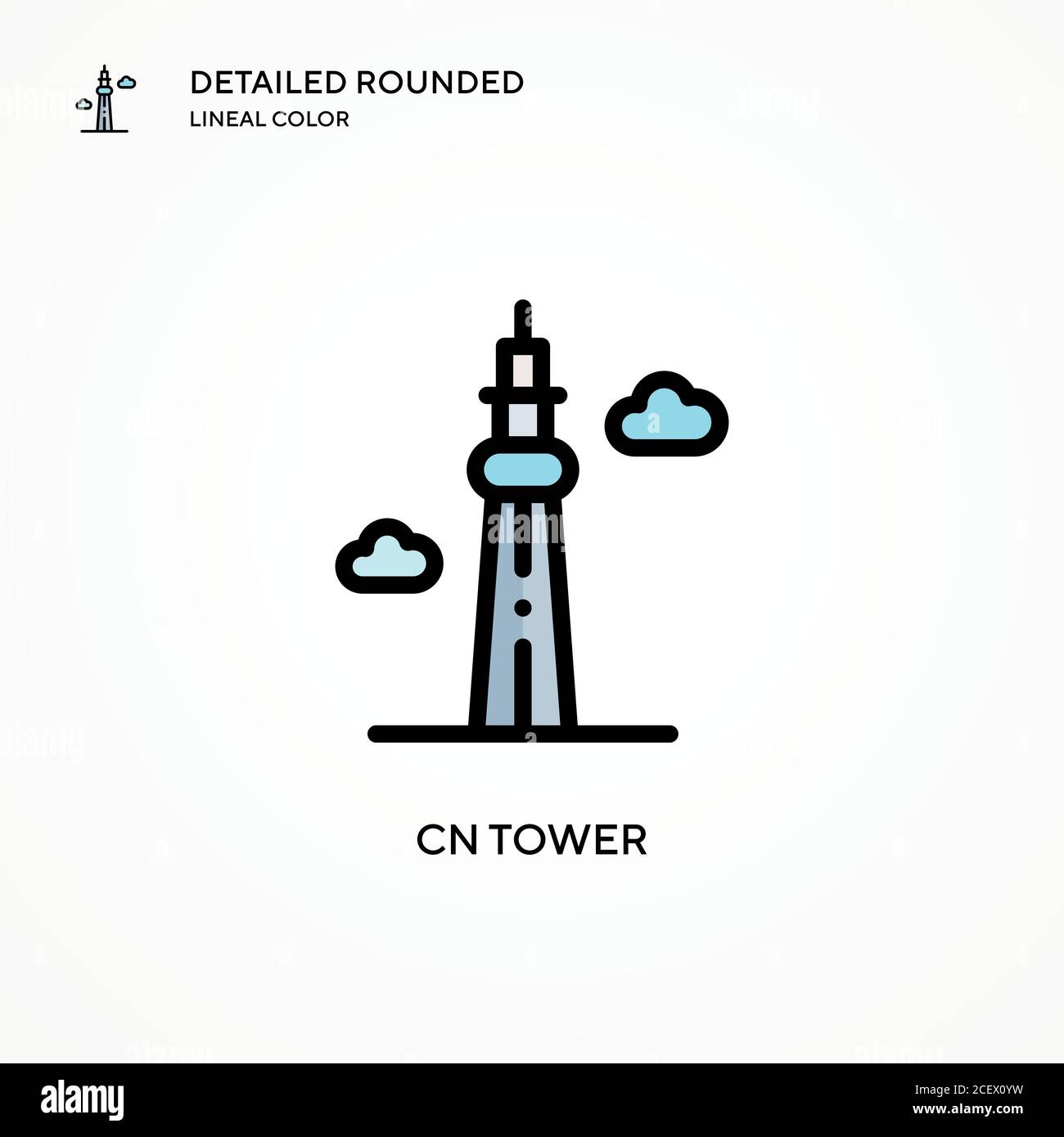 Cn tower vector icon. Modern vector illustration concepts. Easy to edit ...