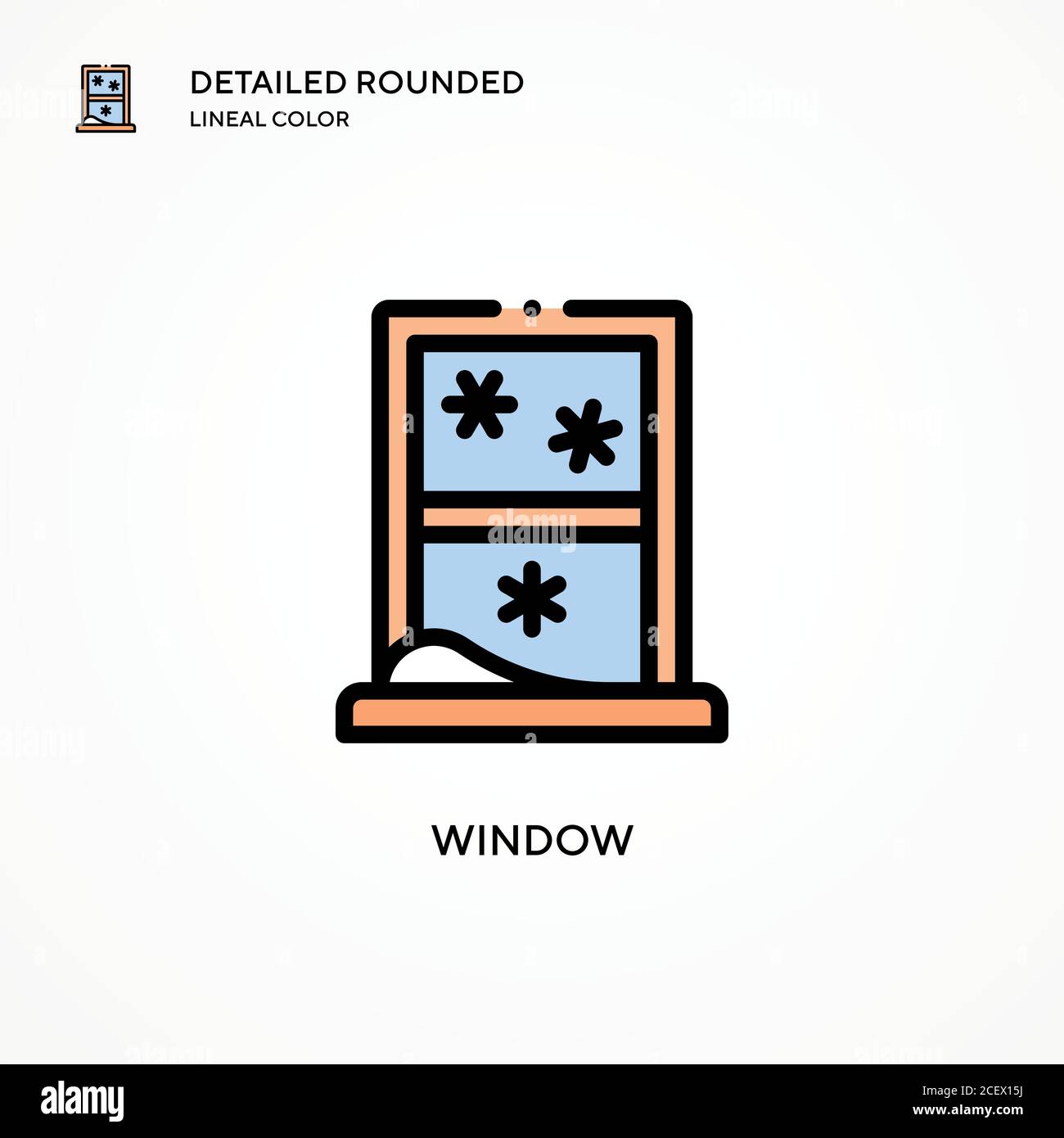 Window vector icon. Modern vector illustration concepts. Easy to edit and customize Stock Vector ...