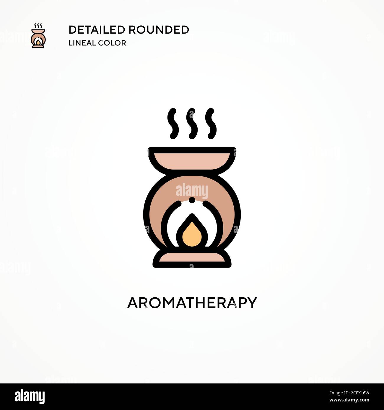 Aromatherapy vector icon. Modern vector illustration concepts. Easy to ...