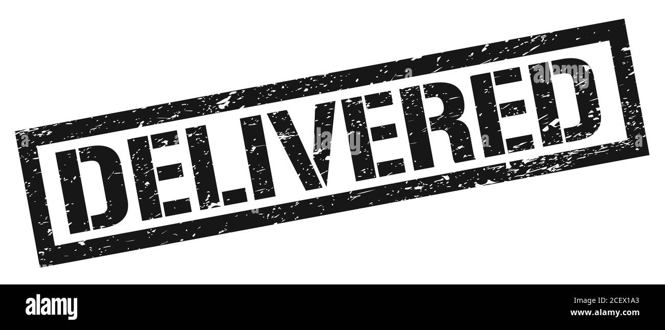 Delivered stamp sign seal hi-res stock photography and images - Alamy