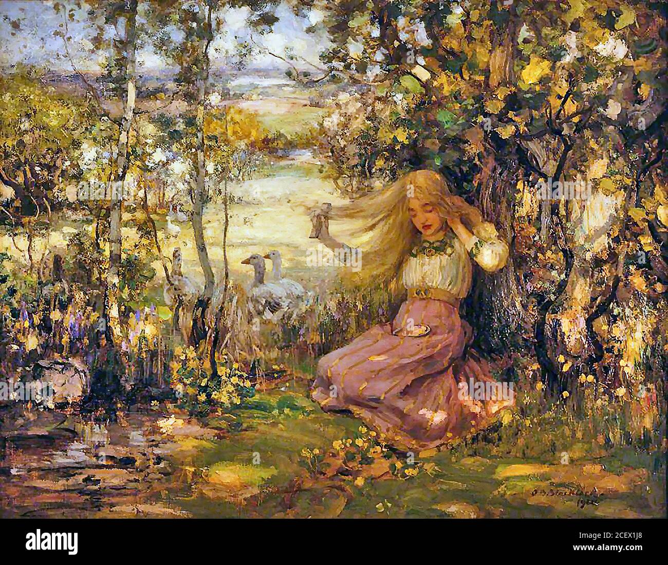 Blacklock Thomas Bromley - a Spring Idyll - British School - 19th ...