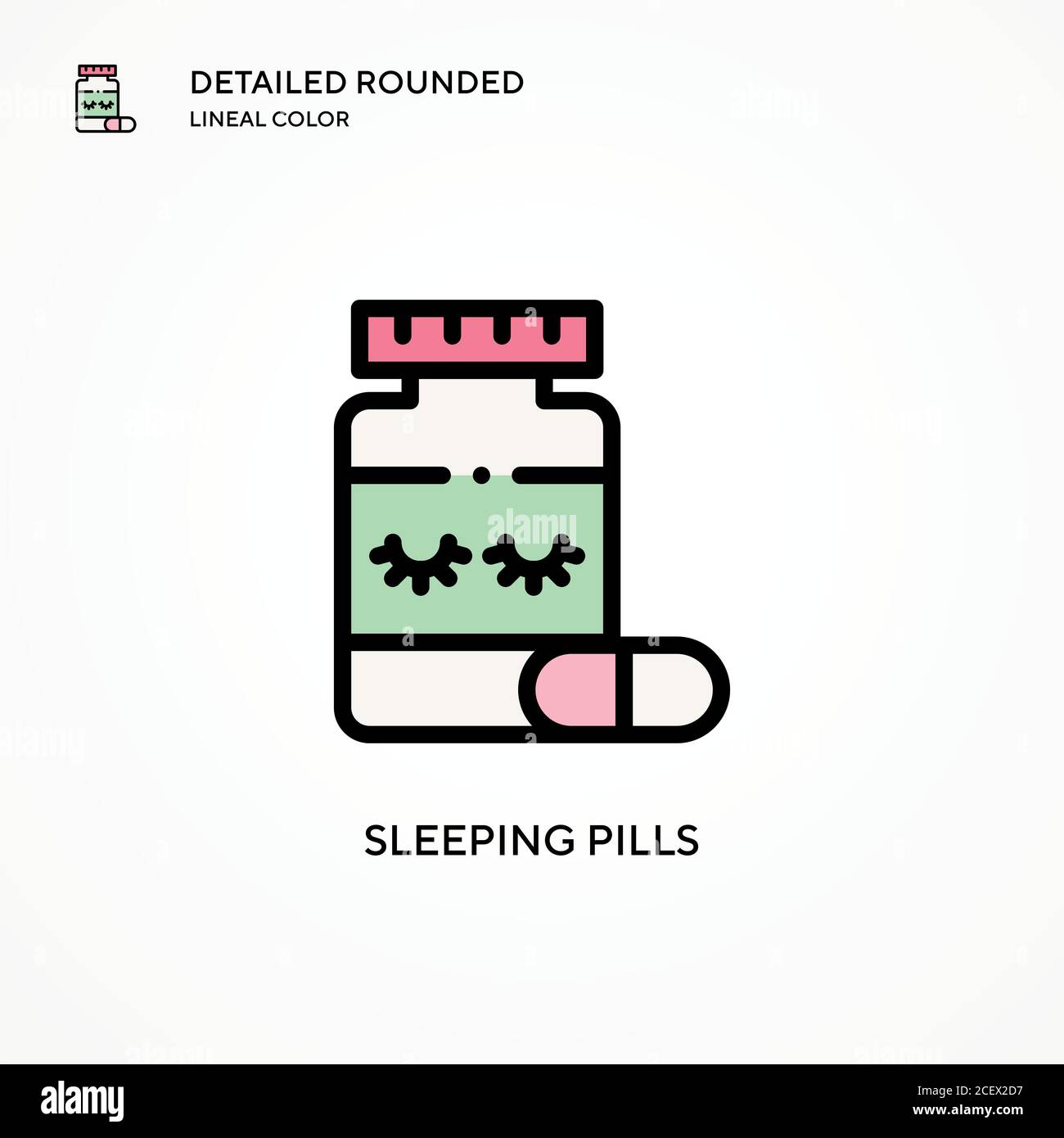 Sleeping pills vector icon. Modern vector illustration concepts. Easy ...