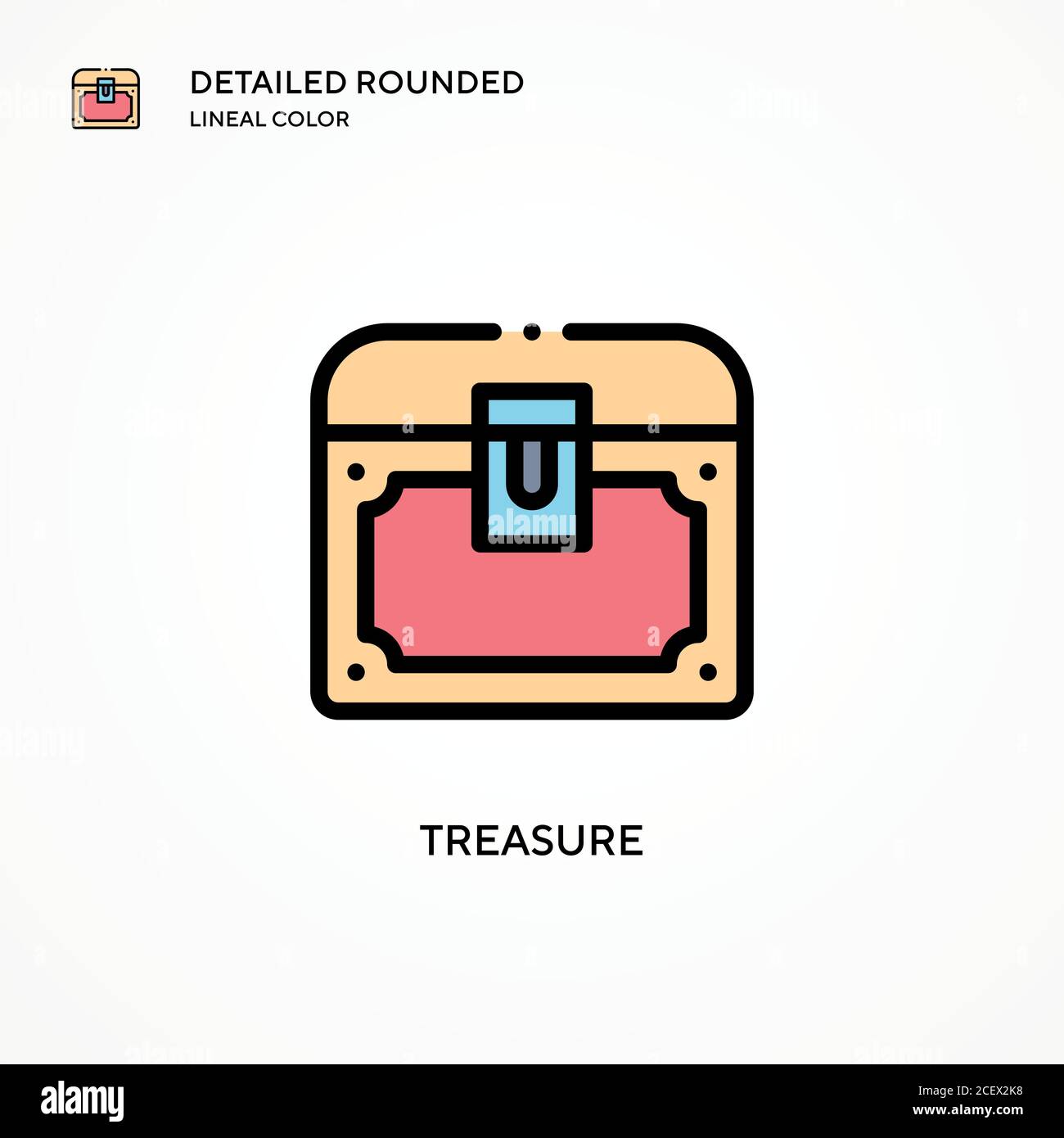 Treasure vector icon. Modern vector illustration concepts. Easy to edit ...