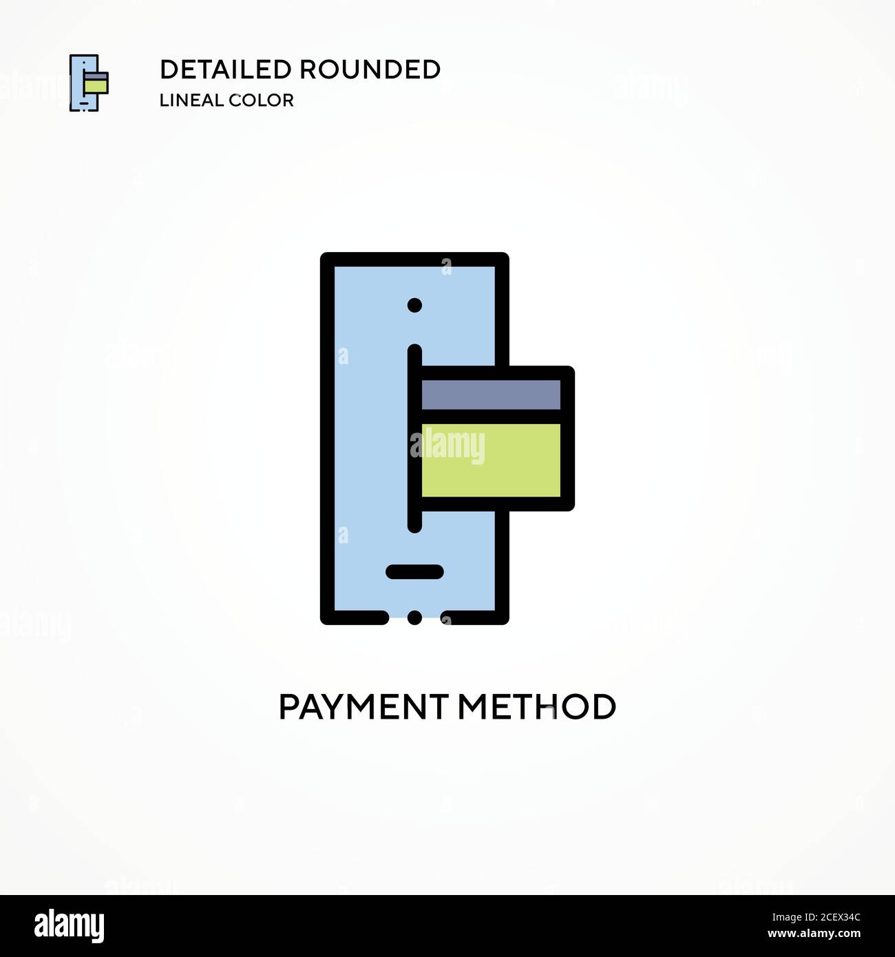 Payment method vector icon. Modern vector illustration concepts. Easy ...