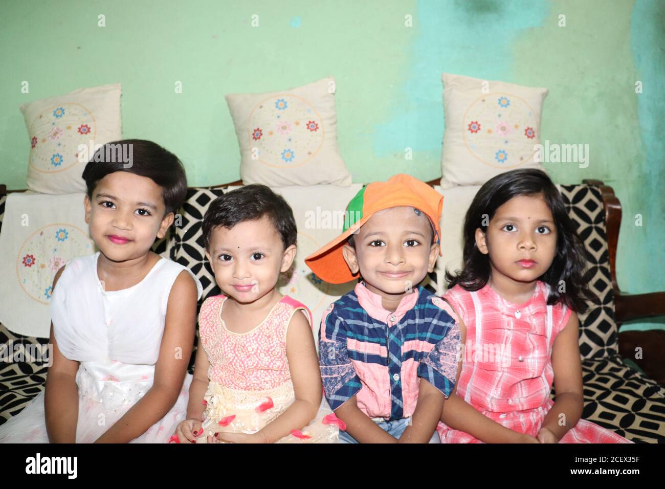 Kids together enjoying the time Stock Photo - Alamy