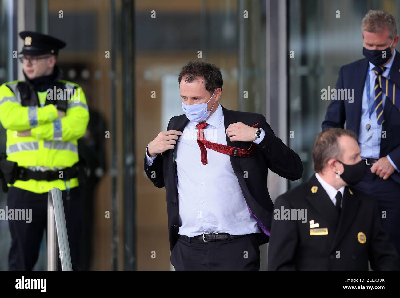 Newly appointed Agriculture Minister Charlie McConalogue leaving the ...