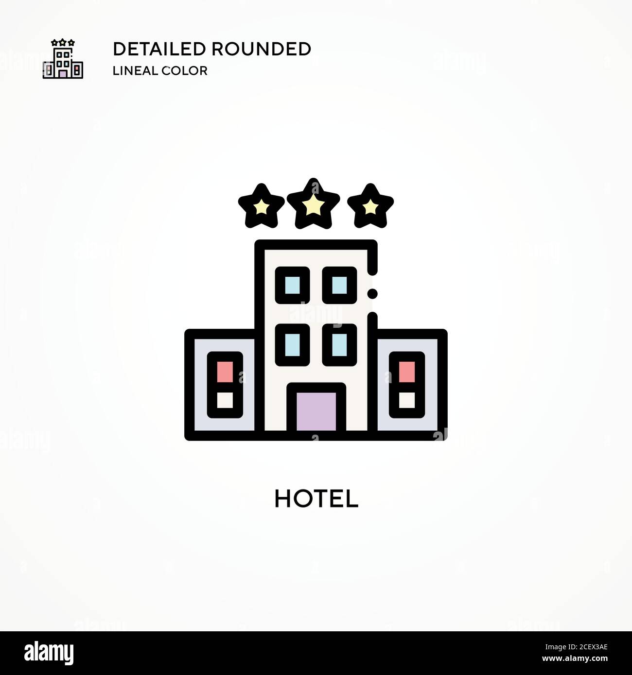 Hotel vector icon. Modern vector illustration concepts. Easy to edit ...