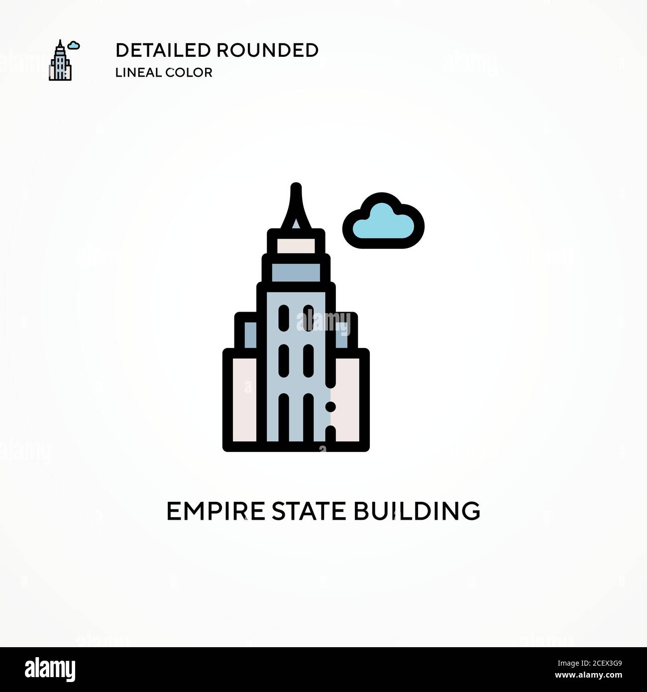 Empire state building vector icon. Modern vector illustration concepts ...
