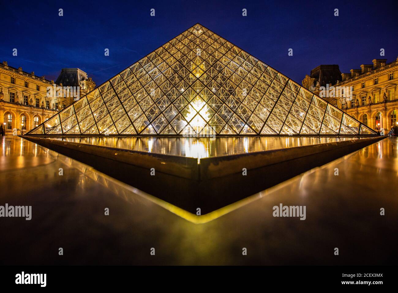 Night view of Musee du Louvre in Paris, France Stock Photo - Alamy