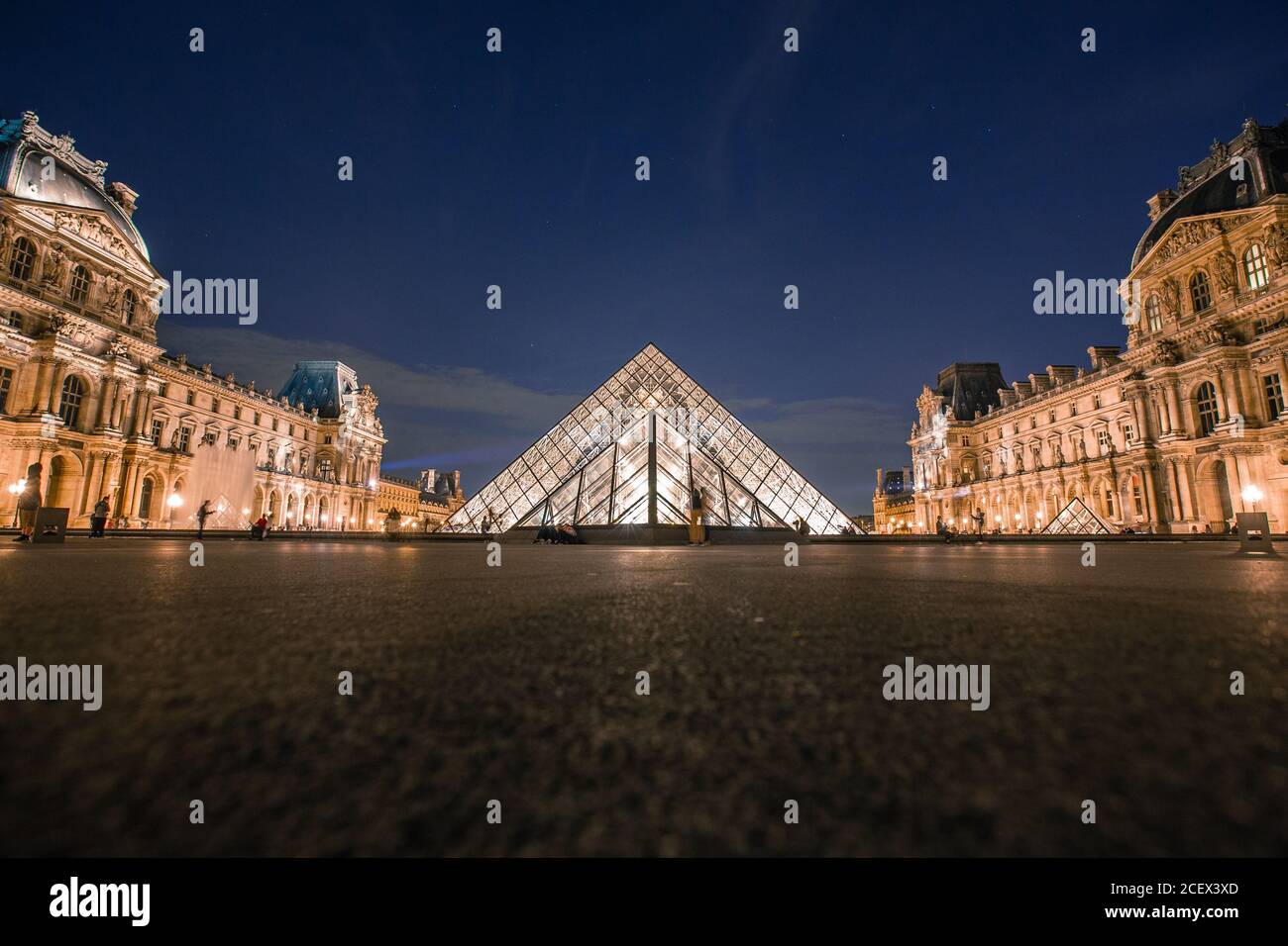 Louvre Museum Musee Night View High Resolution Stock Photography and ...