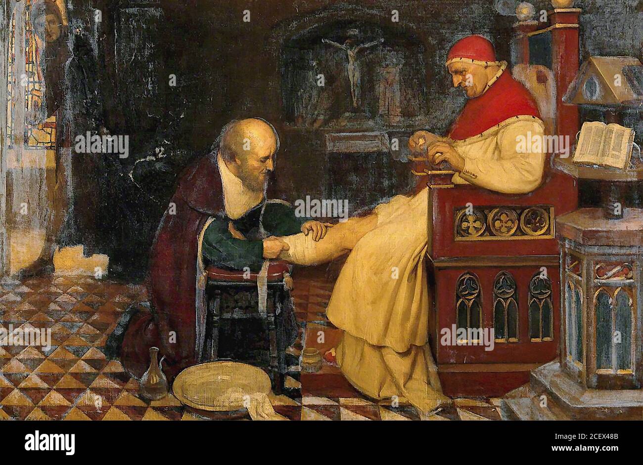 Board Ernest - Guy De Chauliac Bandaging the Leg of Pope Clement VI at ...