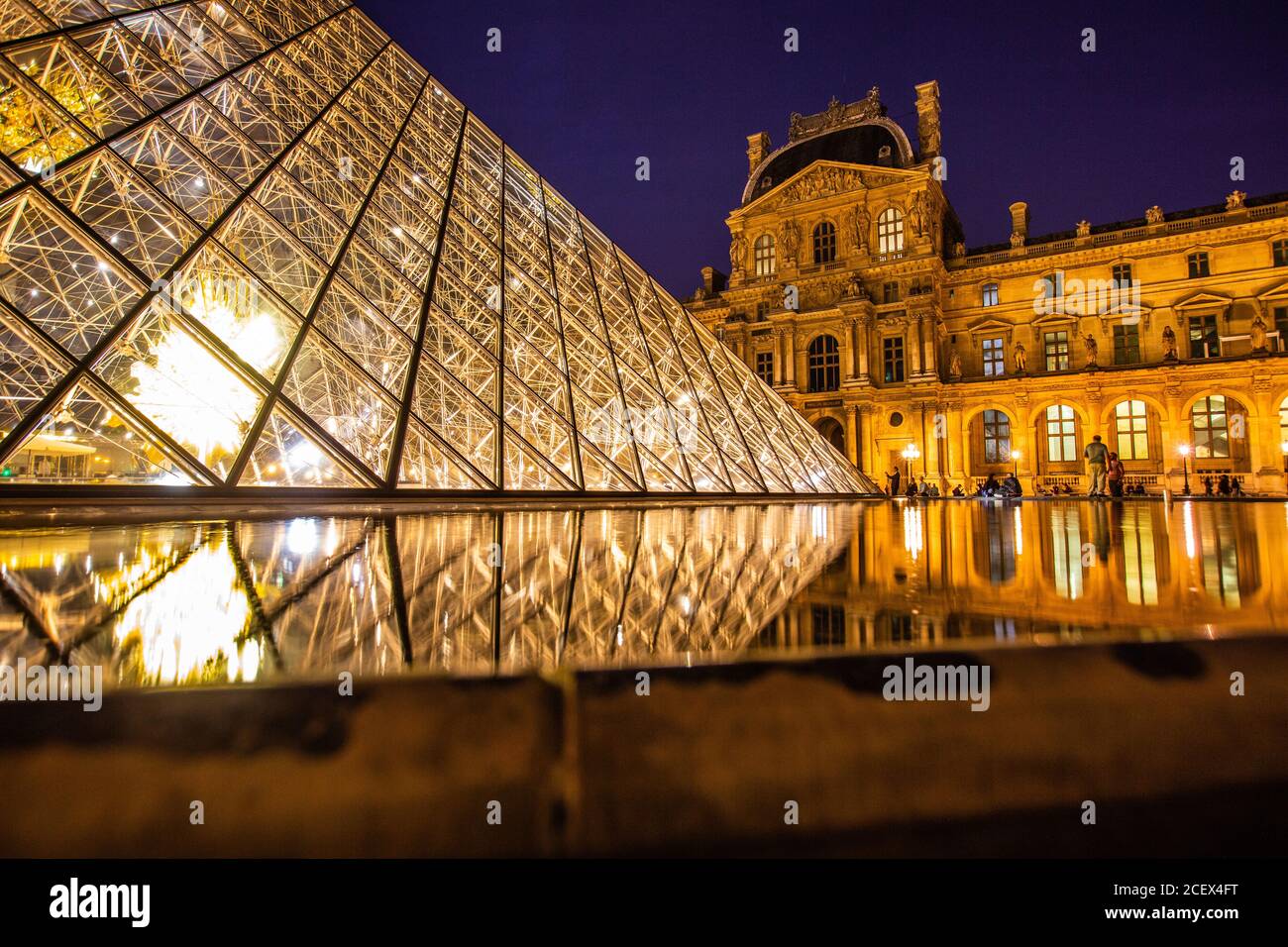 Night view of Musee du Louvre in Paris, France Stock Photo - Alamy