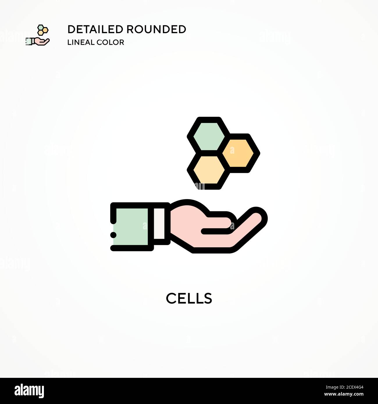 Cells vector icon. Modern vector illustration concepts. Easy to edit ...