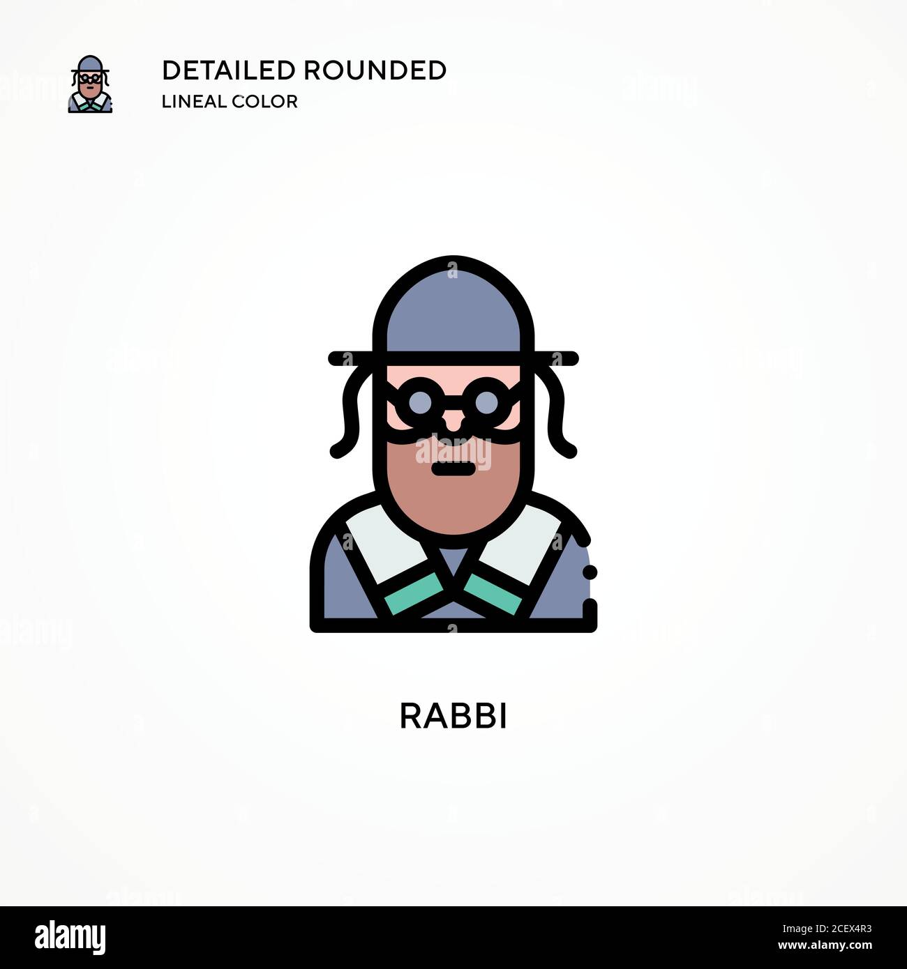 Rabbi vector icon. Modern vector illustration concepts. Easy to edit ...