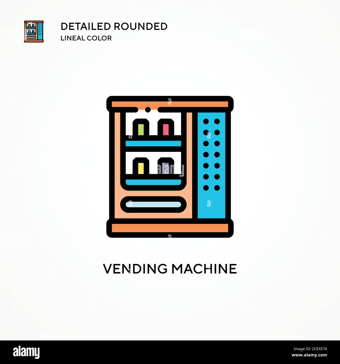 Vending machine vector icon. Modern vector illustration concepts. Easy ...