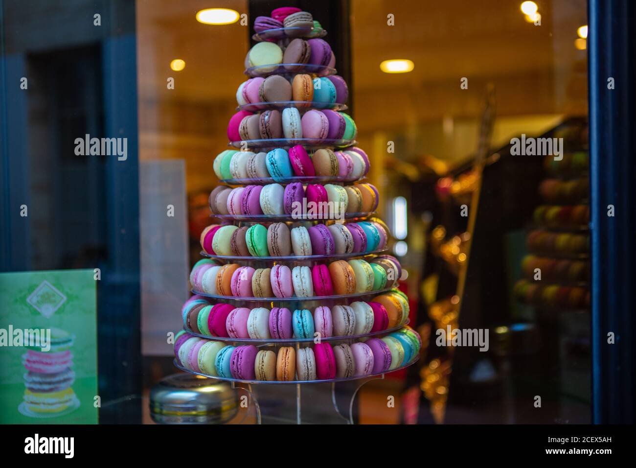 The Macarons displayed in a shop in Saint Emiilion, France Stock Photo ...