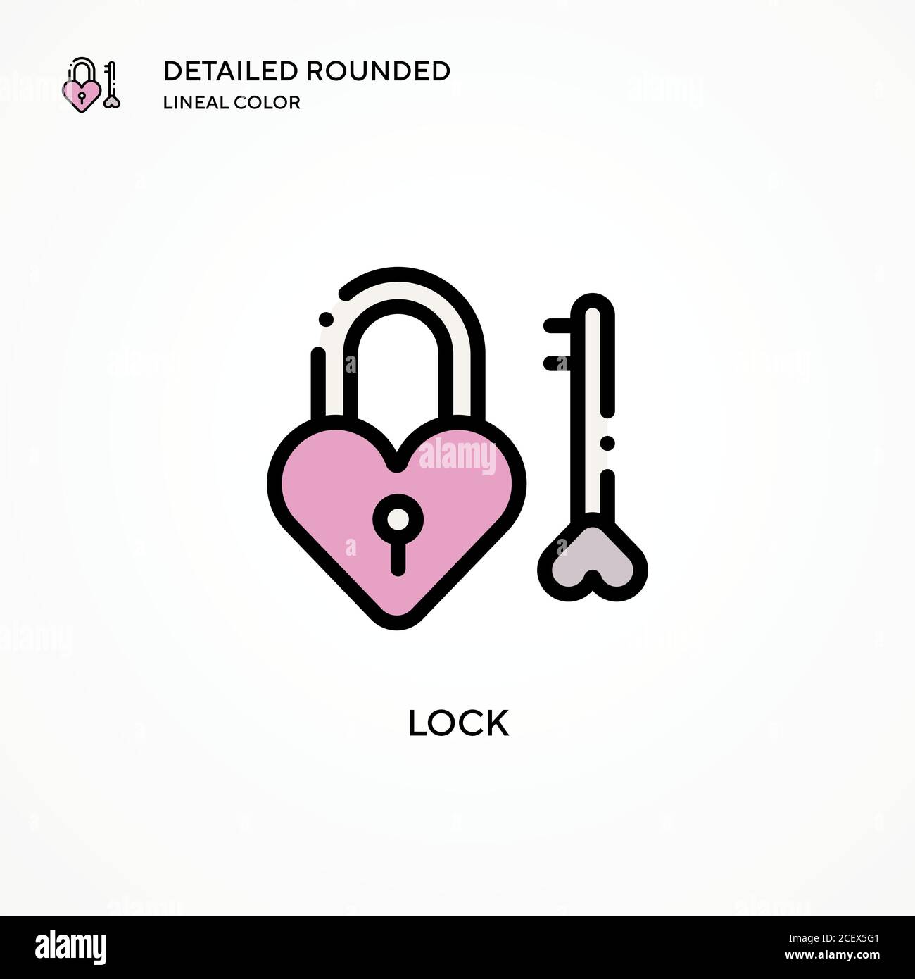 Lock vector icon. Modern vector illustration concepts. Easy to edit and ...