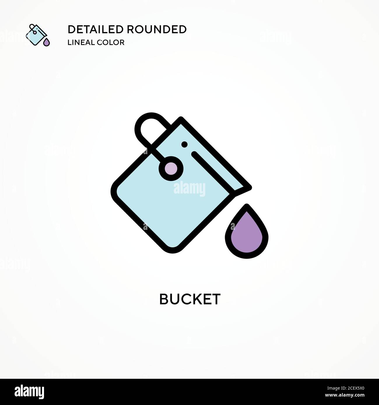 Bucket vector icon. Modern vector illustration concepts. Easy to edit ...