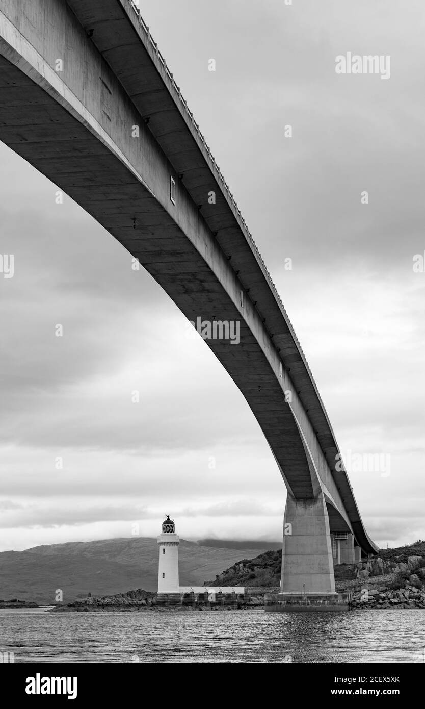 View of Skye bridge linking mainland to Isle of Skye, Scotland, UK ...