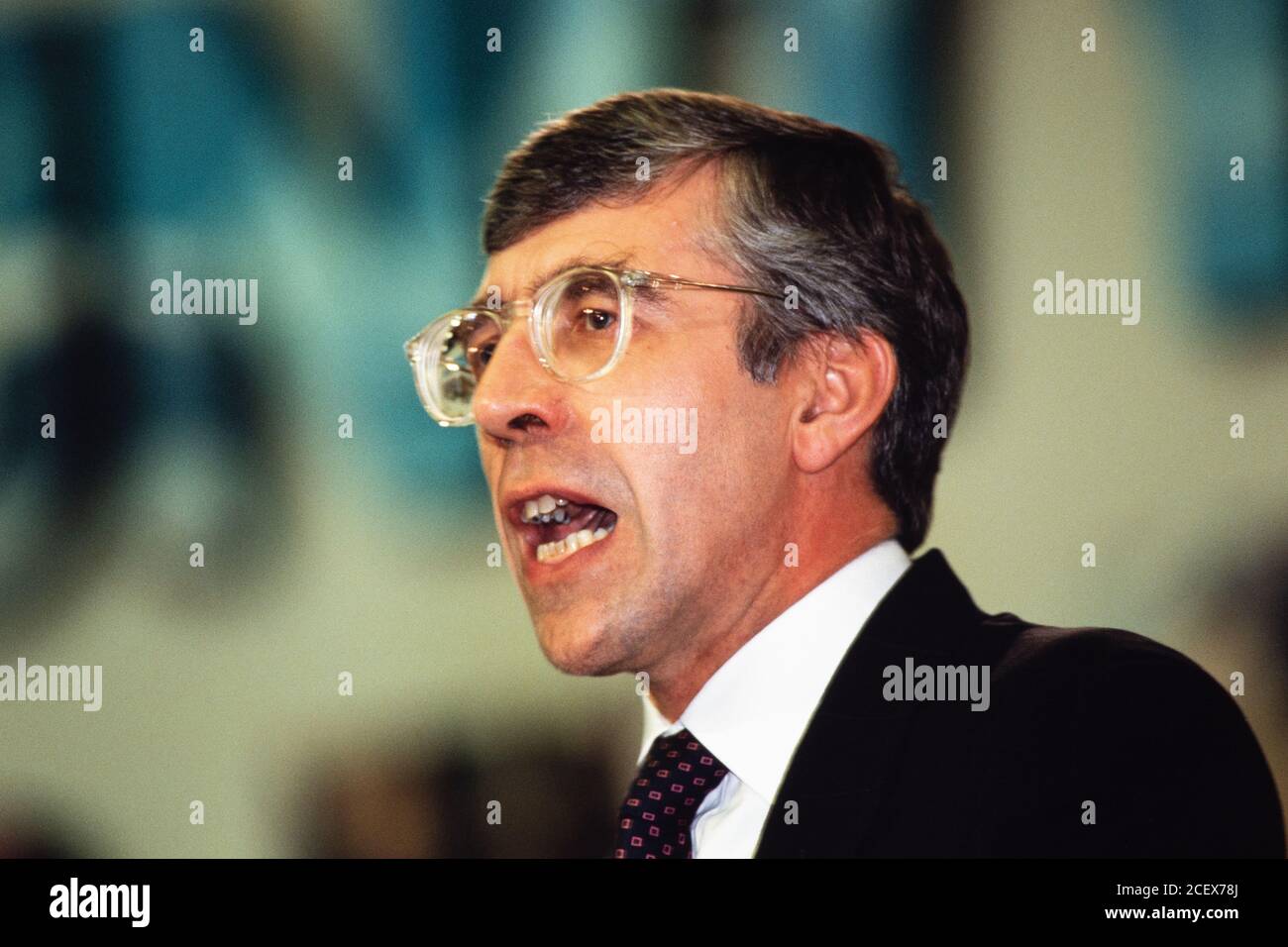 Jack Straw MP at Labour Party Conference in Brighton. 01 October 1991 ...